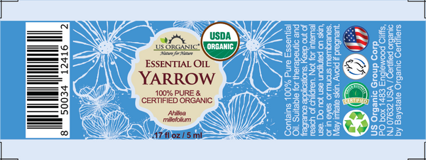 US Organic Yarrow Essential Oil, 100% Pure Certified USDA Organic_5ml ...